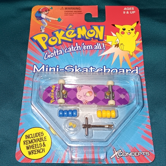 Pokemon | Other | New 999 Pokemon Mini Finger Skateboard Vintage 9s Toy ...